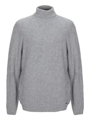 BROOKSFIELD Turtleneck Wool Sweater - Grey