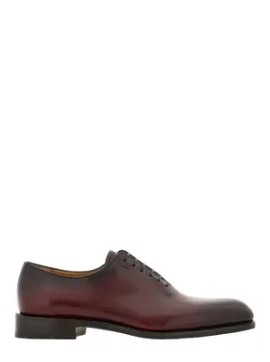 FERRAGAMO FERRAGAMO Tramezza Plain Toe Oxford Burgundy