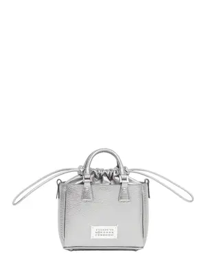 MAISON MARGIELA 5ac Metallic-effect Tote Bag - Silver