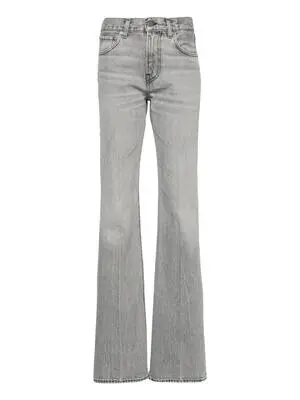 HAIKURE Flora Fog Mid-rise Flared Jeans - Grey