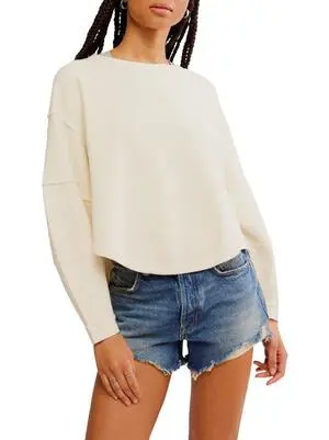 Free People Free People Total Eclipse Oversize T-Shirt Ivory