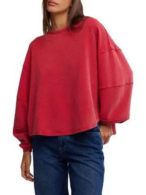 Free People Free People Total Eclipse Oversize T-Shirt Strawberry