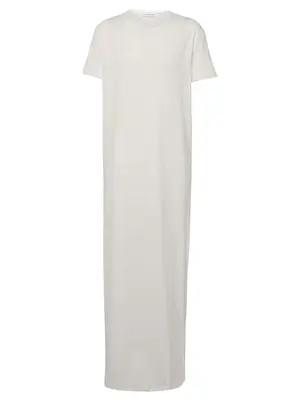 THE FRANKIE SHOP Maya Cotton-blend Jersey Maxi Dress - White