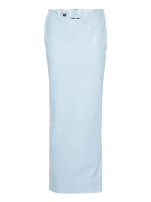 LAQUAN SMITH LaQuan Smith Embossed Leather Skirt