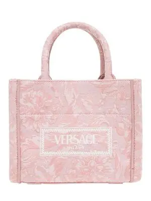 Versace Barocco Athena Extra Small Tote Bag - Pink