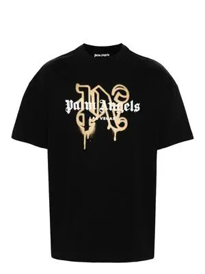 Palm Angels Las Vegas Monogram-print T-shirt - Black
