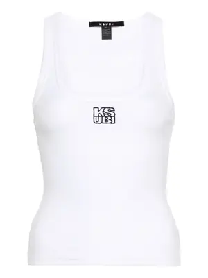 Ksubi Origin Ribbed Tank Top - White
