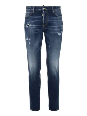 Dsquared2 Distressed Skinny Jeans - Blue