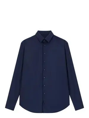 Giorgio Armani Classic Shirts - Navy Blue