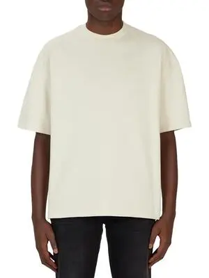 Amiri Logo Oversized Crewneck T-shirt Birch