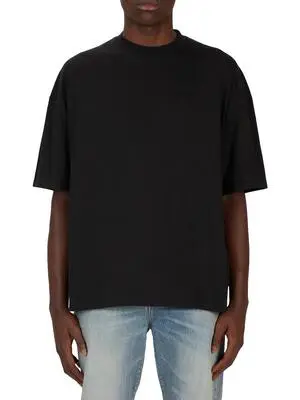 Amiri Logo Oversized Crewneck T-shirt Black