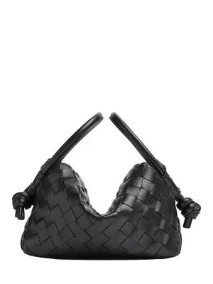 BOTTEGA  VENETA Bottega Veneta Top Handle Loop Cross-body Bag - Black