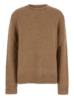JIL SANDER Oversized Wool Sweater With Ribbed Trim