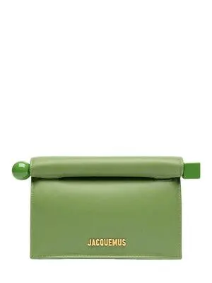 Jacquemus La Petite Pochette Rond Carre Clutch - Green