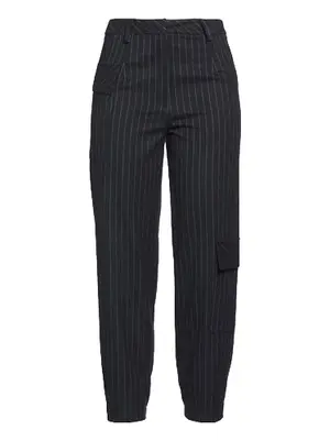SILVIAN HEACH Pinstriped Cargo Pants - Blue