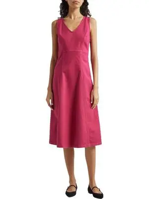 Emporio Armani Sleeveless Midi Dress - Raspberry