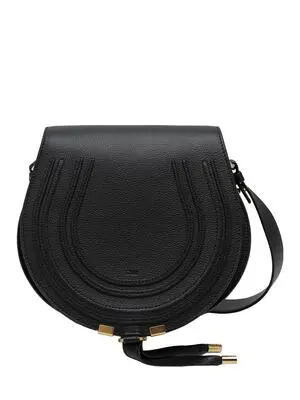 Chloé Marcie Grained Calfskin Mini Crossbody Bag - Black
