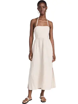 Xirena Linen Midi Dress - Sugarcane