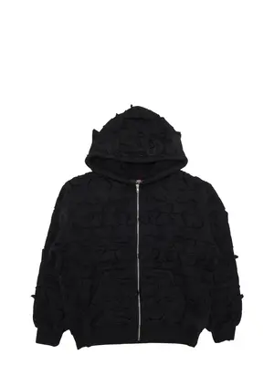 Supreme X Griffin Zip Up Hooded Sweatshirt - Black