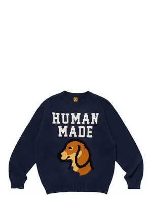 HUMAN MADE Dachs Knit Sweater - Blue