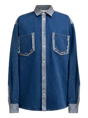 MARNI Marni Denim Patch Cotton Shirt