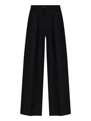 A.p.c. Straight Cotton Trousers - Black