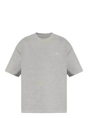Amiri Logo-embroidered Crew Neck T-shirt - Grey
