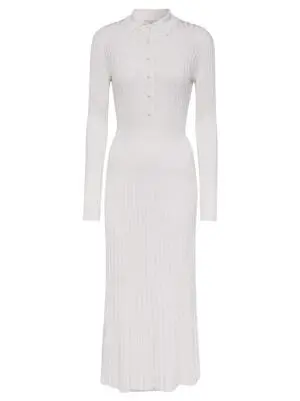 Gabriela Hearst Ardor Silk And Cashmere Maxi Dress - White