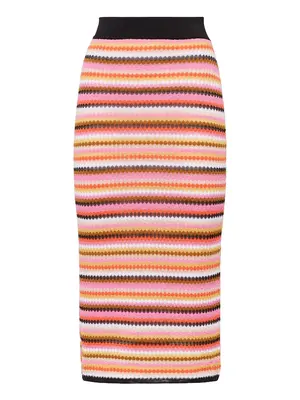 Missoni Cotton-blend Midi Skirt - Multicoloured