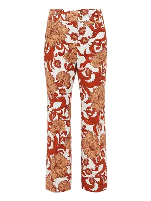 La DoubleJ Hendrix Jacquard Straight-leg Pants - Multicoloured