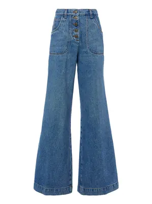 Etro High-rise Flared Jeans - Blue