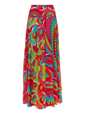 Emilio Pucci Bersaglio Printed Maxi Skirt - Multicoloured