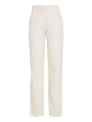 Jacquemus Tibau Linen-blend Straight-leg Pants - Ecru