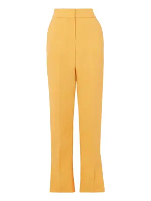 Jacquemus Tibau Linen-blend Straight-leg Pants - Yellow