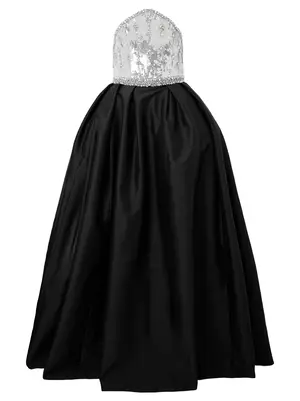Sabina Bilenko Crystal-embellished Sequined Gown - Black