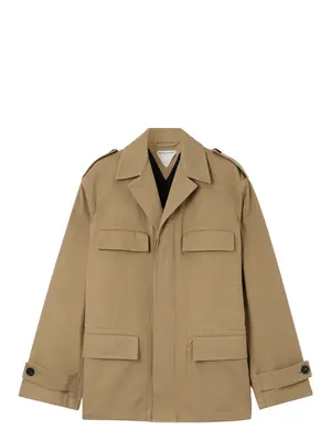 Bottega Veneta Cotton-drill Jacket - Neutrals