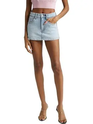 Alexander Wang Stretch Denim Skort - Bleach