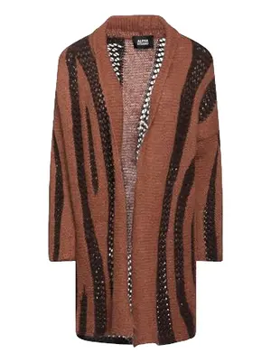 Alpha Studio Knit Cardigan - Brown