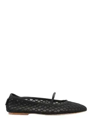 A.p.c. Embroidered Ballerina Shoes - Black