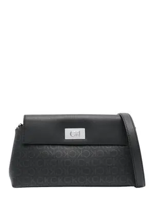 CALVIN KLEIN Monogram-Debossed Shoulder Bag
