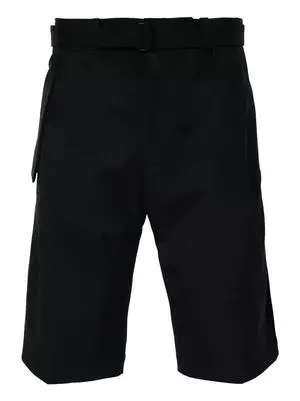 HELIOT EMIL Robur Wool Tailored Shorts - Black