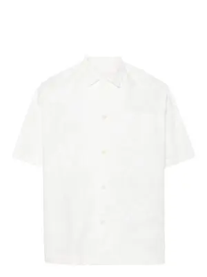 Sacai Embroidered-design Button-up Shirt - White