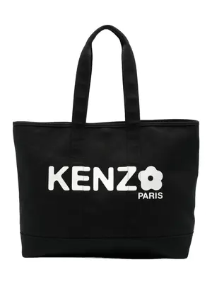 Kenzo Utility Canvas Tote Bag - Black