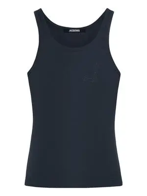 Jacquemus Pesco Cotton Tank Top - Blue