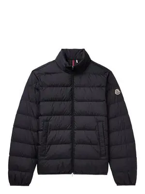 Moncler Baudinet Logo-Appliquéd Quilted Shell Down Jacket Blue
