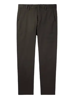 Nn07 NN07 - Theo 1420 Tapered Organic Cotton-Blend Twill Chinos - Men - Green - 29W 32L Gray