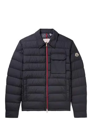 Moncler Fazzon Quilted Shell Down Jacket - Blue