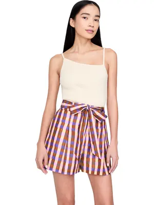 MARIE OLIVER Banks A-Line Pleated Short Cachet
