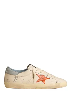 GOLDEN GOOSE Super-star Distressed Sneakers - White