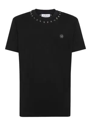 Philipp Plein Logo-appliqué Cotton T-shirt - Black